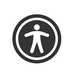 Accessibility icon Royalty Free Vector Image - VectorStock