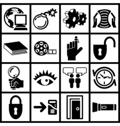 Misc icons Royalty Free Vector Image - VectorStock