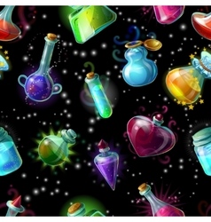 Magic potion jars composition Royalty Free Vector Image