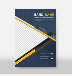 Flyer leaflet cover book cover template Royalty Free Vector
