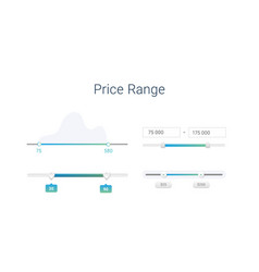 Progress bar user interface design Royalty Free Vector Image