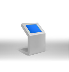 3d realistic digital informational kiosks stands Vector Image