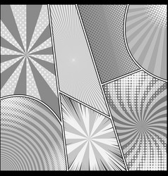 Comics pop art style blank layout template with Vector Image