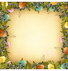 Easter decorative frame Royalty Free Vector Image