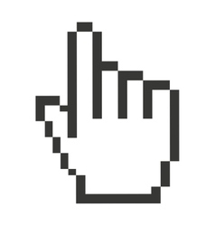 Computer mouse hand pointer isolated icon design Vector Image