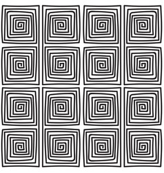 Seamless monochrome meander pattern Royalty Free Vector