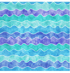 Watercolor wavy lines Royalty Free Vector Image