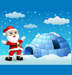 Igloo isolated a white background Royalty Free Vector Image