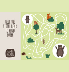 Cartoon style games for kids Royalty Free Vector Image