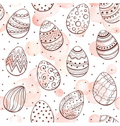 Doodle decorative eggs for easter Royalty Free Vector Image