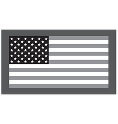 American flag color grayscale Royalty Free Vector Image