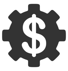 Development cost flat icon Royalty Free Vector Image