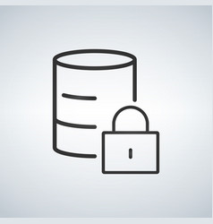 Database server isolated flat web mobile icon Vector Image