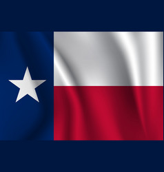 Waving flag texas 10 eps Royalty Free Vector Image