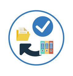 Task complete job done work complete icon Vector Image