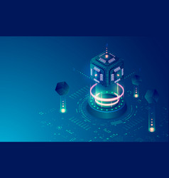 Quantum computing Royalty Free Vector Image - VectorStock