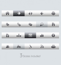 Web navigation icons Royalty Free Vector Image