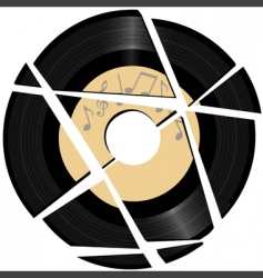 Retro 45 rpm record labels Royalty Free Vector Image