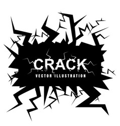 Fracture surface effect or broken collapse frame Vector Image