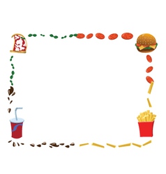 Horizontal menu frame Royalty Free Vector Image