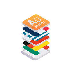 Learning language concept Royalty Free Vector Image