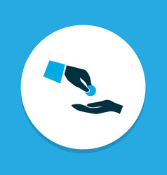Financial assistance icon symbol premium quality Vector Image