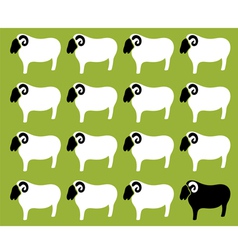 Scared sheep Royalty Free Vector Image - VectorStock