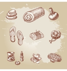 Hand drawn massage Royalty Free Vector Image - VectorStock