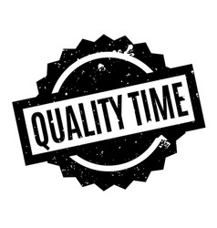 Quality time rubber stamp Royalty Free Vector Image