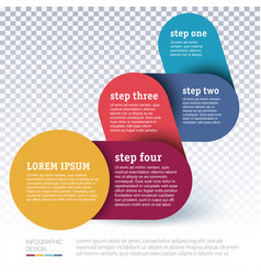 Step by infographics Royalty Free Vector Image