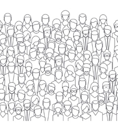 The crowd of abstract people Royalty Free Vector Image
