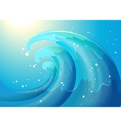 Big waves Royalty Free Vector Image - VectorStock
