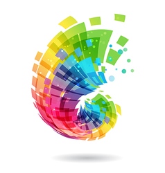 Abstract multicolored element Royalty Free Vector Image