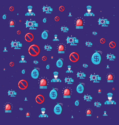 Cyber security pattern background Royalty Free Vector Image