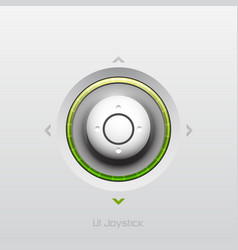 Joystick UI button design Royalty Free Vector Image