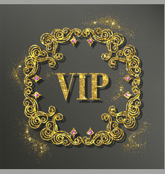 Gold frame Royalty Free Vector Image - VectorStock