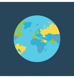 Planet Earth with Countries Royalty Free Vector Image