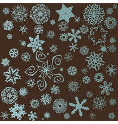 Snowflake set Royalty Free Vector Image - VectorStock
