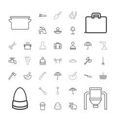 12 handle icons Royalty Free Vector Image - VectorStock