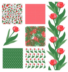 Seamless patterns set Royalty Free Vector Image