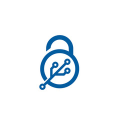 Fix security logo icon design Royalty Free Vector Image