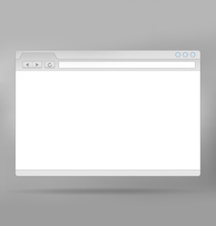 Browser interface website window mockup internet Vector Image