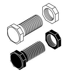 Bolt Nut Outline Vector Images (over 1,100)
