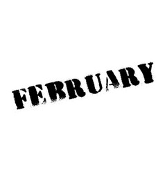 February rubber stamp Royalty Free Vector Image