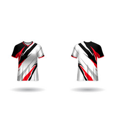 Club shirt design uniform front and back v Vector Image