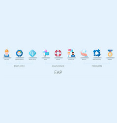 Employee assistance program eap concept Royalty Free Vector