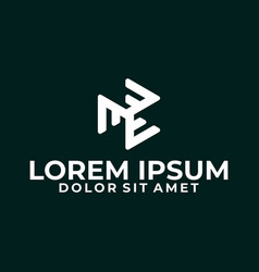 Initial letter triangle logo Royalty Free Vector Image