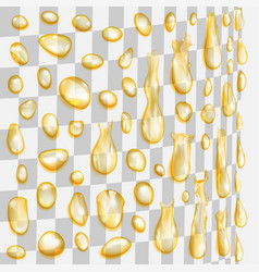 Yellow drops Royalty Free Vector Image - VectorStock