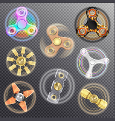 Fidget spinners sale advertisement poster Vector Image