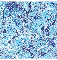 Blue Fresh Indian Pattern Royalty Free Vector Image
